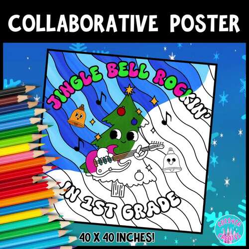 Collaborative Poster | Jingle Bell Rockin' in 6th Grade | Winter Team ...