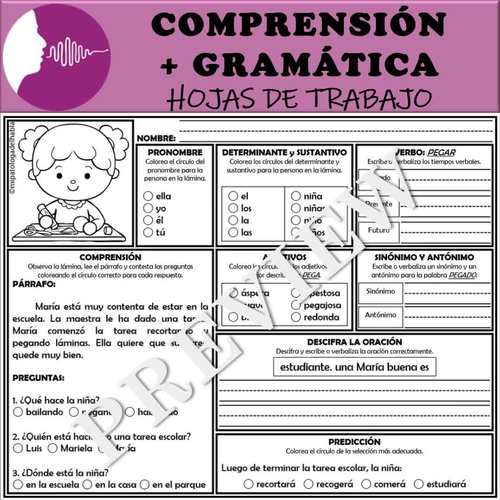 Comprensión de Lectura y Gramática Reading Comprehension and Grammar ...