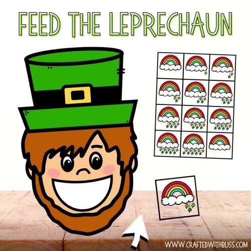 St. Patrick's Day Feed the Leprechaun Activity (Math and Literacy Centers)