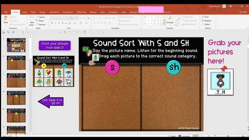Distance Learning-Sorting In A Snap! Digraph SH Word Work Game | TpT