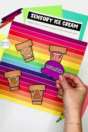 Sensory Words And Feelings Reading Activities, Passages, Worksheets RL.1.4