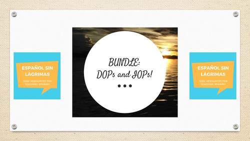 BUNDLE DOPs and IOPS: Handouts and Worksheets by Spanish sin lagrimas