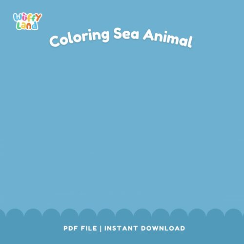 Fun Sea Animal Coloring Pages | 15 Printable Pages | Sea Life Coloring ...