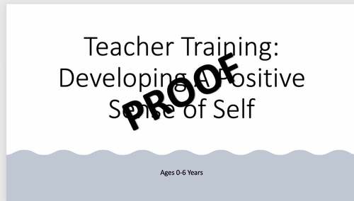 Teacher Training: Developing a Positive Sense of Self by Admin 4 You