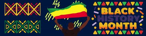 Black History Month Festive Virtual Animated Banners | GOOGLE CLASSROOM