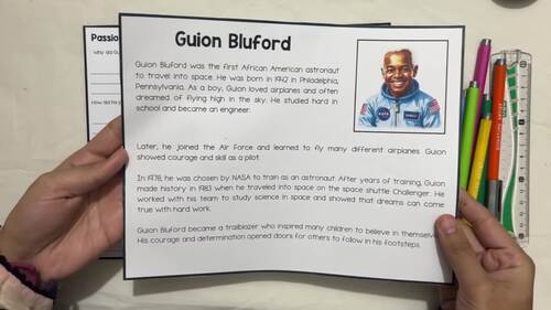 Guion Bluford Craft Black History Month Craft Research Project Activities