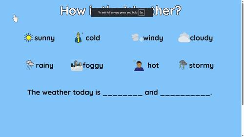 Interactive Weather Chart by Granehampton Lane | TPT