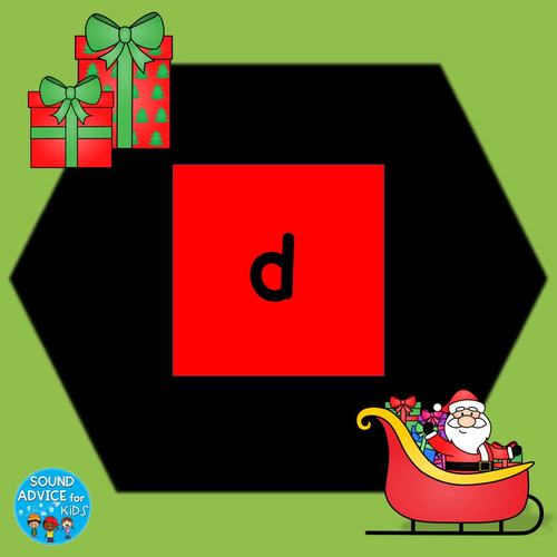 Christmas Hidden Picture Articulation Activity: Final & Initial Sounds