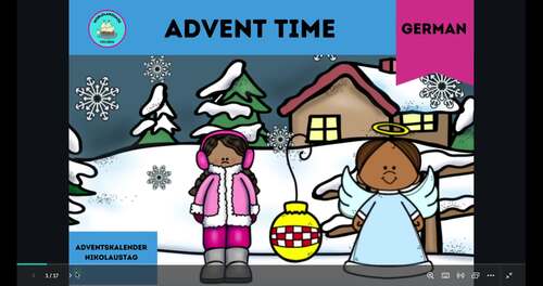 German Advent and Christmas Booklet by WorldLanguage Explorers | TPT