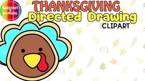 Thanksgiving Directed Drawing Clipart | Step By Step Thanksgiving Clipart