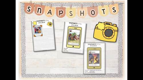 Snapshots of my Fall Break | FUN NO PREP Writing Activity | Back to School