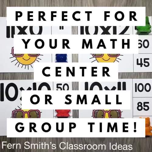 Multiplication Clip Cards by Fern Smith's Classroom Ideas | TPT