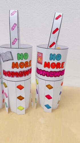 Last Day of School Windsock Craft & Coloring Activity - End of Year