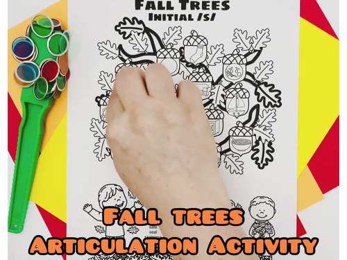 Fall Trees Printable Articulation Activity Autumn Leaves No Prep Speech ...
