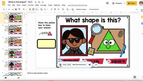 Google Classroom Identifying 2D and 3D Shapes by Della Larsen's Class
