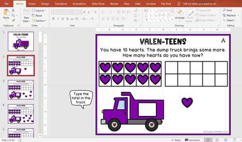 Digital Teen Numbers 11-19 Math Task Card Activities #touchdown23