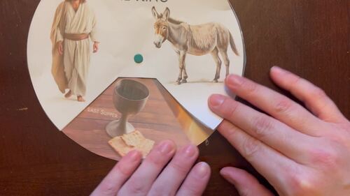 The Coming of the King Wheel Craft | Holy Week Circle Craft | Easter