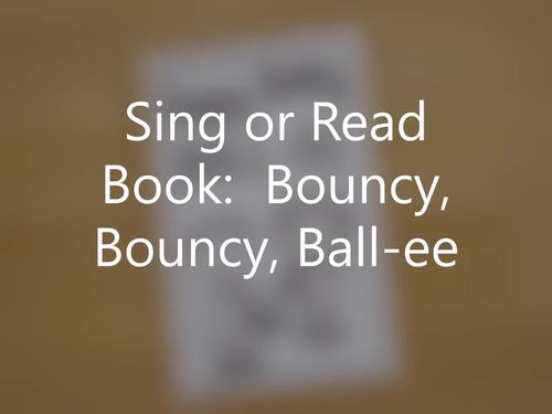 Printable Book | Bouncy Bouncy Ball Song by Lessons by Molly | TPT