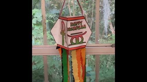 Kwanzaa Lantern Craft Art Lesson, Symbols and Designs for Black History ...