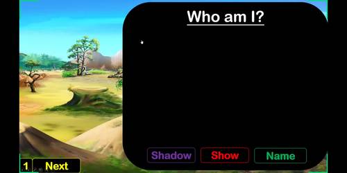 Wild Animals of Africa - Guess Who (PPT Game) - Facts, Shadows, Pictures