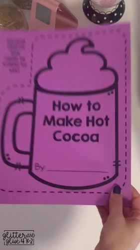 How To Make Hot Cocoa Writing Books For Sequencing Kindergarten 1st Grade