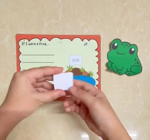 Frog Craft Writing Prompts All About Frog Spring Bulletin Board Activity
