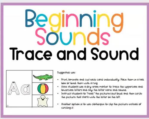 Initial Sounds Activities | Task Cards by Suburban Teacher | TPT