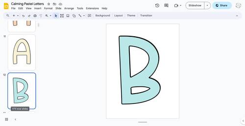 Bulletin Board Lettering Pack - Calming Pastel Rainbow - Classroom Decor