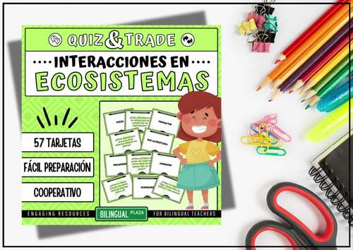 INTERACCIONES EN ECOSISTEMAS Task Cards | Interactions in Ecosystems in ...