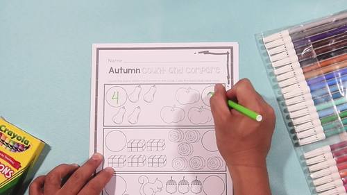 Fall Worksheets for Preschool | Harvest Preschool Worksheets PreK ...