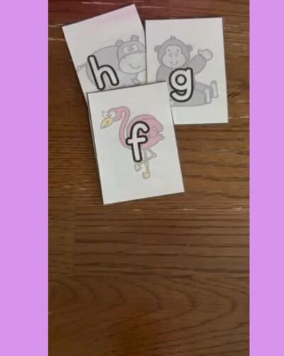 Zoo Animal Letter Match Task Cards, Uppercase and Lowercase, Autism ...