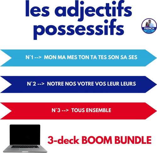 adjectifs possessifs French Possessive Adjectives BUNDLE Boom Cards ...