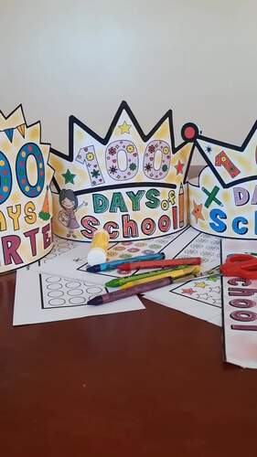 100th Day of School Crown | 100th Day of School Hat | 100 Day of School ...