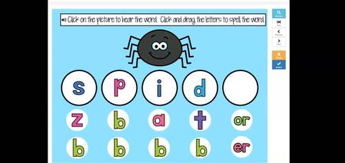 R-controlled Vowels ER Words with Encoding Spelling Practice Boom™ Cards