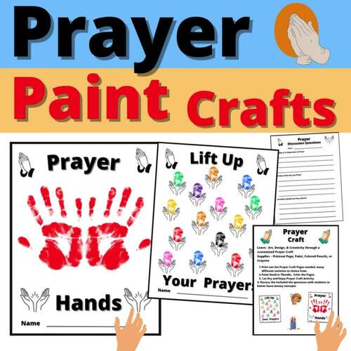 Hand Paint Prayer Craft Activity for all year or National Day of Prayer ...