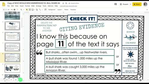 Citing Evidence WHO WOULD WIN? Nonfiction Response BUNDLE DISTANCE LEARNING