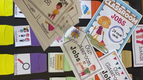 Classroom Helpers Job ~ Chart Display by Sparking Creativity Now