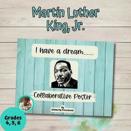 MLK Black History Month Engaging Collaborative Poster & Writing Activity