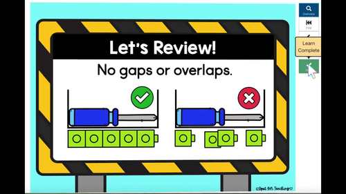 Nonstandard Measurement Length BOOM CARDS Level 2 by Spot On Teaching