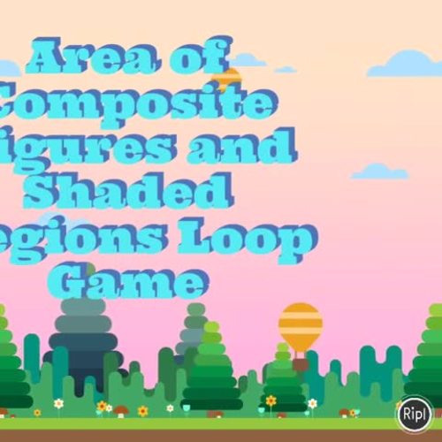 Area of Composite Figures and Shaded Regions Loop Game by My Math ...