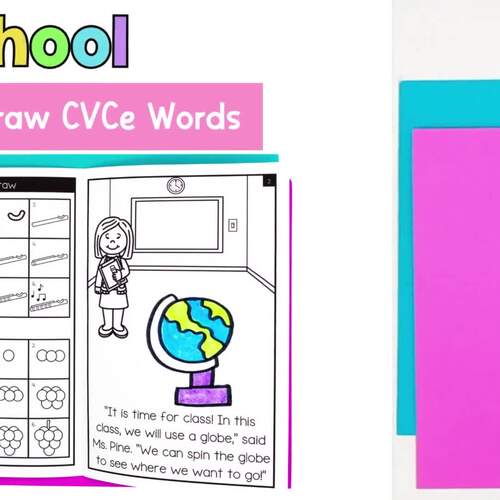 Back to School Decodable Readers CVCe Words - Directed Drawing Books ...