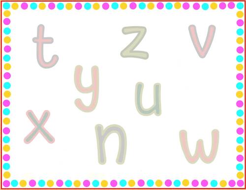 Printable Boho Neutral Bulletin Board Large Alphabet Letters Wall Display