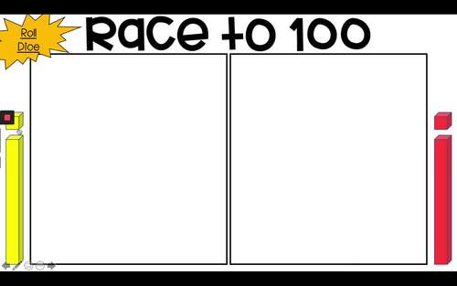 DIGITAL // Math Game: Race to 100 by Claudias Class | TPT