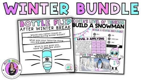 AVID Winter and After Winter Break Activities Bundle by AVID Nerds