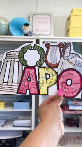 Apollo, Greek Mythology Gods Craft Project, Coloring Page, Ancient ...