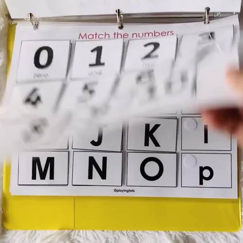 Colors, Shapes, Numbers, Alphabet Matching, Toddler Busy Book, Learning ...