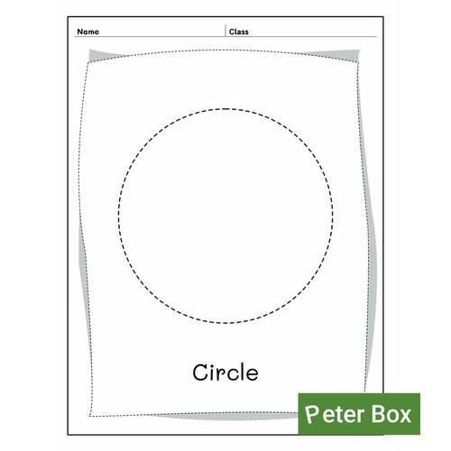 Circle Shape Tracing 1 Page Printable Worksheet for Preschool ...
