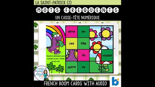 Mots fréquents: French Saint Patrick's Day Sight Word Digital BOOM ...