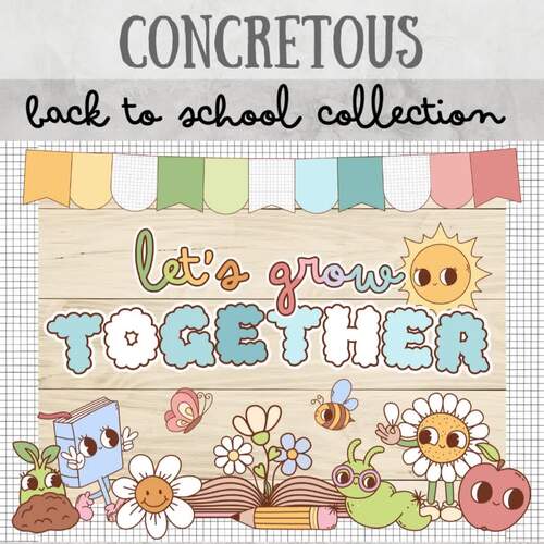 Welcome Back to School Bulletin Board Ideas Composition Notebook Bright ...