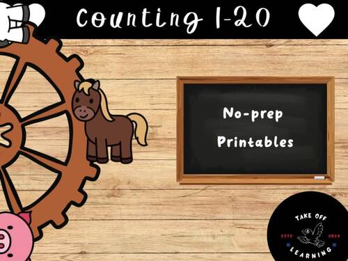 Counting Objects to 20 Worksheet - Farm Animals Worksheets, Double Ten ...